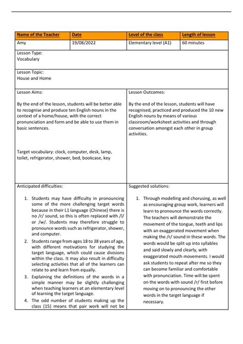I To I Tefl Assignment 1 Vocabulary Passed Tefl Stuvia Sa