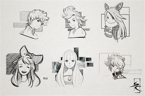Sketches Of Bravely Default Sketch Page 5 By S4murai Cat On Deviantart