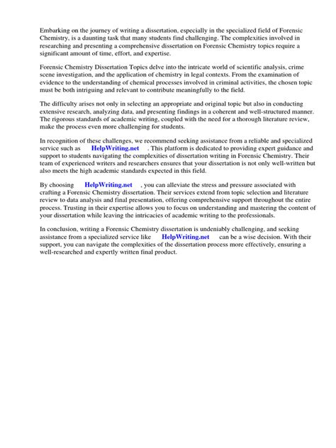 forensic chemistry dissertation topics pdf forensic science