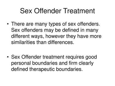 Ppt Introduction To Sex Offender Treatment Powerpoint Presentation