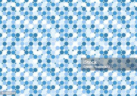 파란색 현대 기하학 원 추상 배경입니다 점선된 텍스쳐 템플릿입니다 기하학적 패턴 0명에 대한 스톡 벡터 아트 및 기타 이미지 0명 공란 기포 Istock
