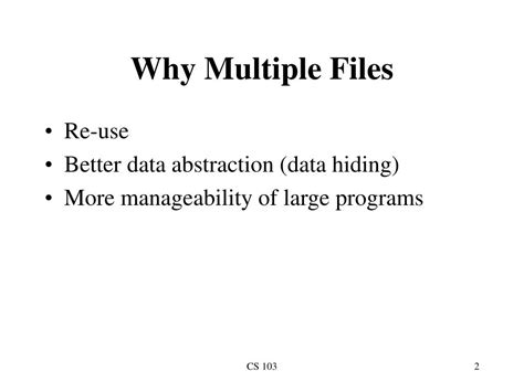 Ppt Final Touches Multiple File Programs Inheritance Templates Powerpoint Presentation Id