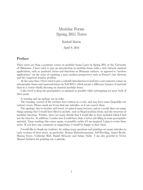 Mf Notes Pdf Holomorphic Function Geometry