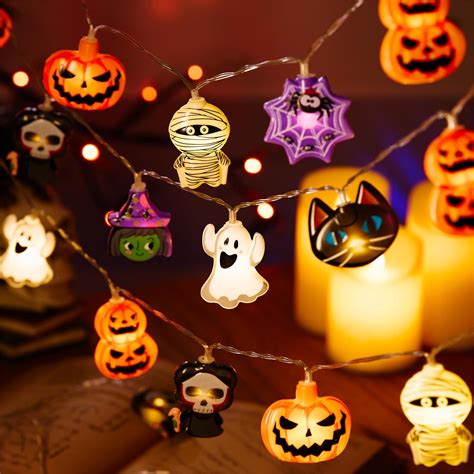 Lolstar Halloween String Lights Decorations 9 8ft 20 Led