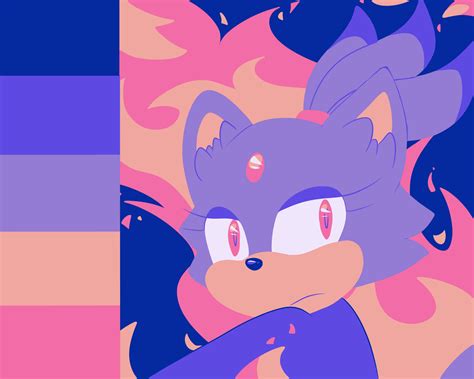 22106 Safe Artist Sonicaspeed123 Blaze The Cat Abstract