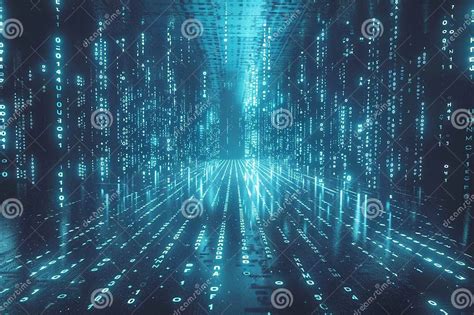 Digital Binary Code Abstract Background Stock Illustration Illustration Of Abstract Internet