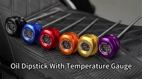 Custblend Oil Dipstick With Temperature Gauge For Harley Touring Youtube