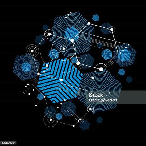 간단한 기하학적 모양으로 만든 모듈식 바우하우스 벡터 배경 0명에 대한 스톡 벡터 아트 및 기타 이미지 0명 3차원 형태 곧은 Istock