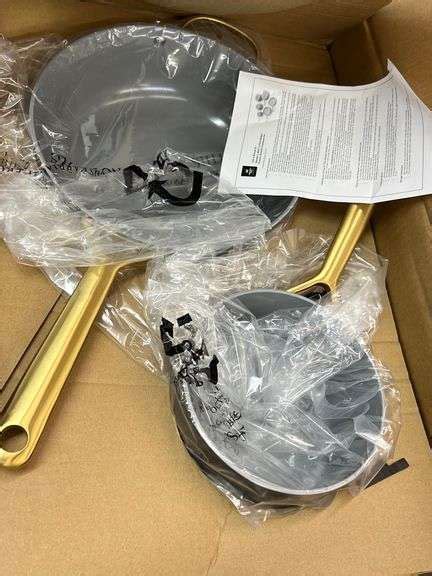 11pc Nonstick Ceramic Cookware Set In Box Earls Auction Company
