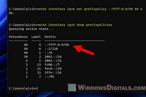 ping ipv4 address instead of ipv6 in windows 11 10 cmd