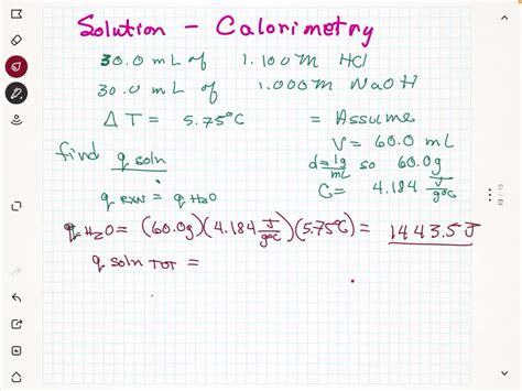 SOLVED In Part B Of The Experiment A Babe Mixes 30 0 ML Of 1 100 M HCl Aq With 30 0 ML Of