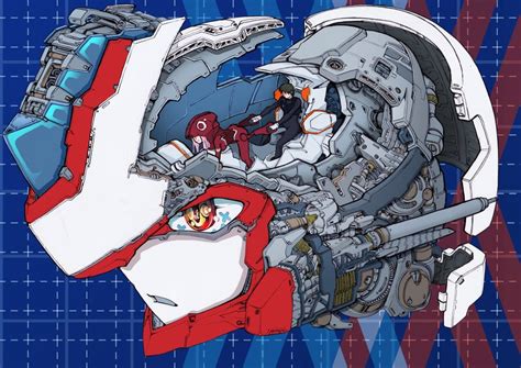 Zero Two Hiro And Strelizia Darling In The Franxx Drawn By Skyeyteng Danbooru