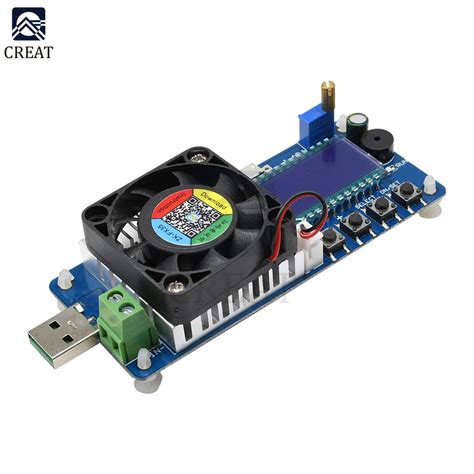 전자 부하 전류 전압 전력 테스터 Usb 보호 Lcd Hd 디스플레이 조정 가능한 저항 언로더 25w 35w 4a 5a