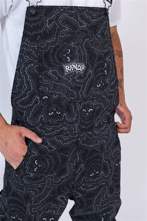 Spodnie Ripndip Big Pussy Energy Overalls Black Rnd10071