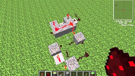 Minecraft Tutorial How To Make A Button Act Like A Lever Hd Youtube