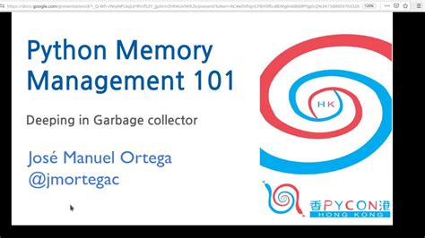 Python Memory Managment 101 Deeping Garbage Collector Youtube