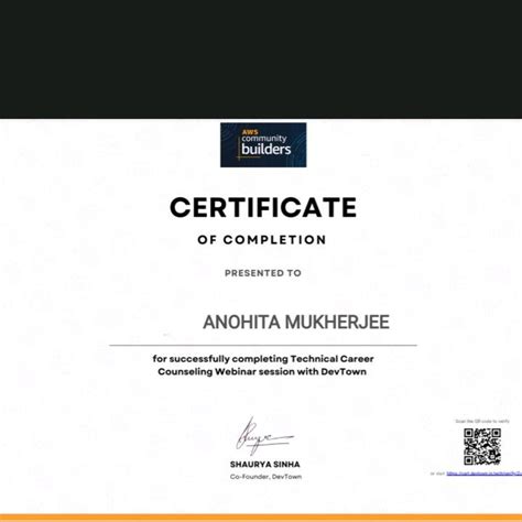 Anohita Mukherjee On Linkedin Careerdevelopment Careeradvice Devtown Awscommunity