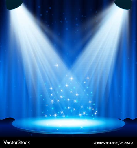 Spotlight effect scene background Royalty Free Vector Image