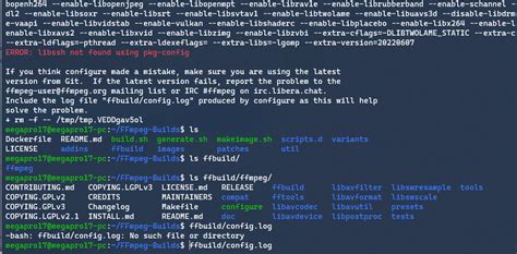 Need Help With Enabling Libssh Issue 158 BtbN FFmpeg Builds GitHub
