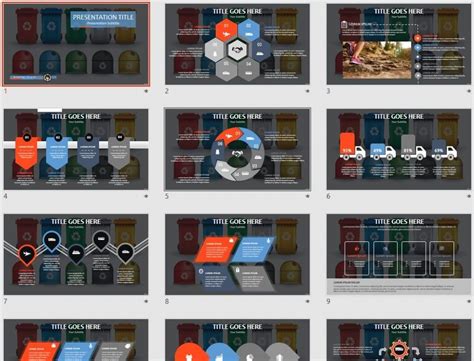 Recycle Trash Bins Ppt 87146