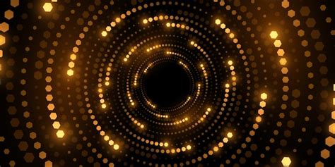 Premium Vector Abstract Background Of Digital Swirling Circles Futuristic Vortex Pattern Of