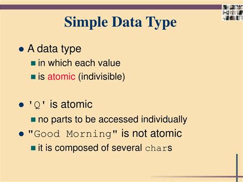 Ppt Chapter 10 Simple Data Types Built In And User Defined Daleweemsheadington Powerpoint