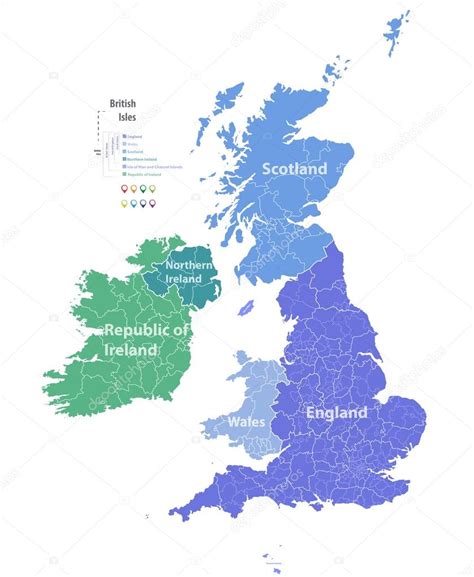 Mapa Vectorial De Islas Británicas 2024
