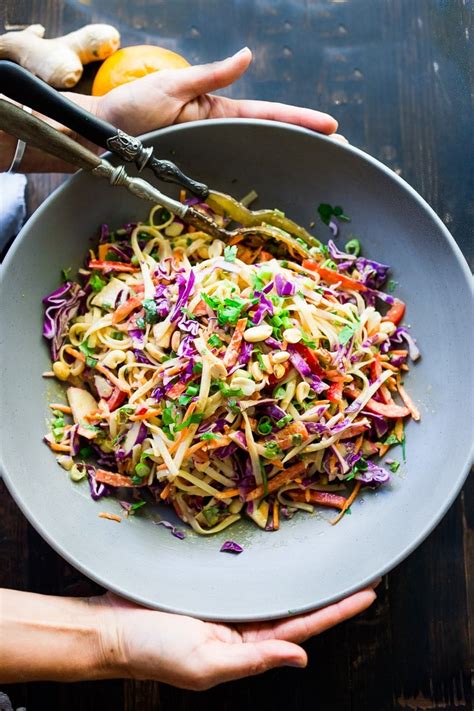 Vegan Thai Noodle Salad Recipe Feasting At Home