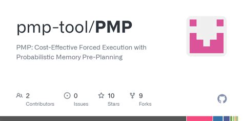 GitHub Pmp Tool PMP PMP Cost Effective Forced Execution With