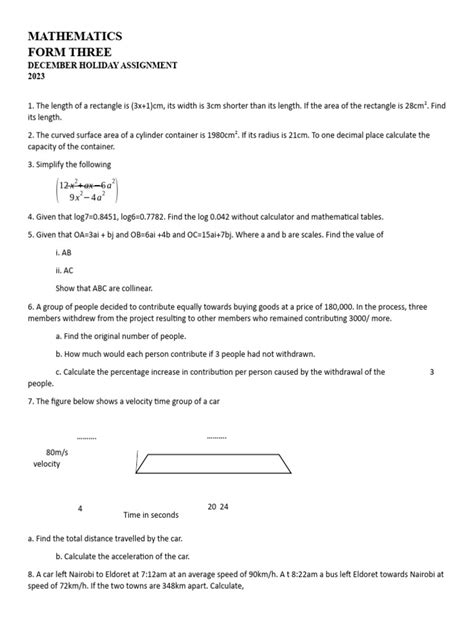 Mathematics F3 Pdf Area