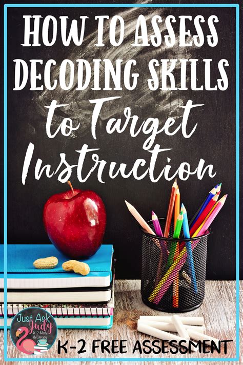 How To Assess Decoding Skills And Help Target Instruction Just Ask Judy
