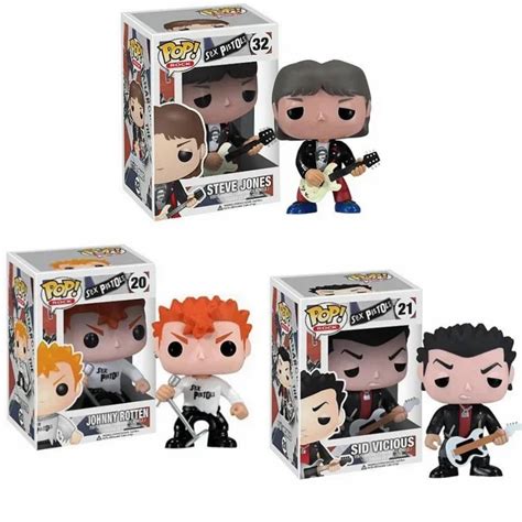 Colección De Figuras De Acción De Vinilo Funko Pop Sex Pistols Johnny