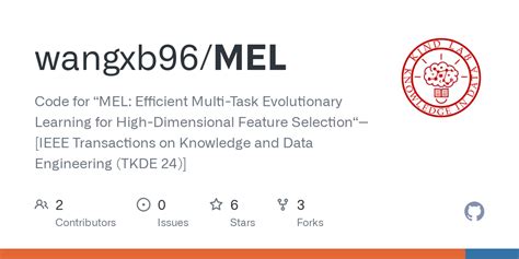 Github Wangxb96mel Code For Mel Efficient Multi Task Evolutionary Learning For High