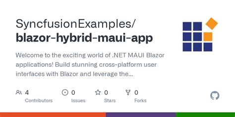 GitHub SyncfusionExamples Blazor Hybrid Maui App
