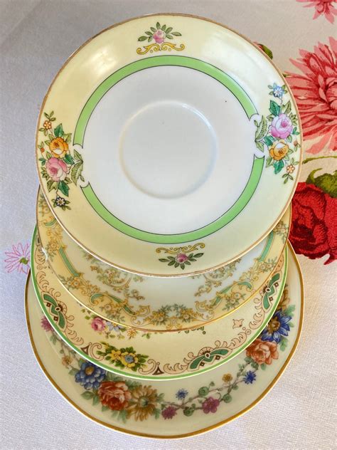 Fine China Plates Mismatched Small Dessert China Tea Party Dishes