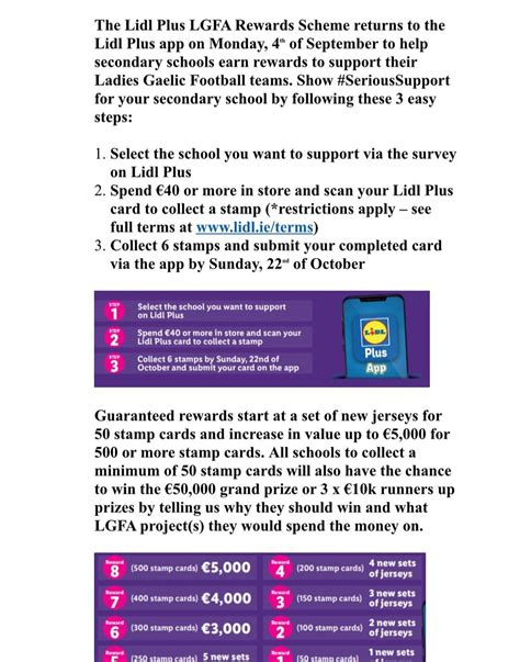 Lidl Plus Rewards Scheme St Nathy S College
