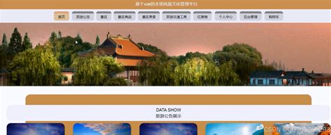 基于vue的木里风景文化管理平台 Csdn博客