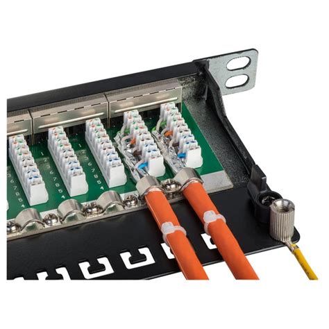 Port CAT A RJ Patch Panel U Black Lindy Australia