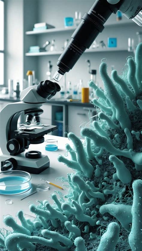 Microscopic Analysis A Detailed View Of Cellular Structures Under A