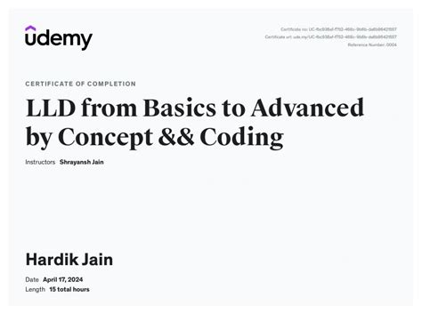 Completed This Amazing Course On Design Patterns And Lld By Concept And