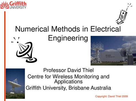 numerical methods in electrical engineering ppt download