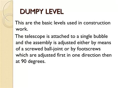 Types Of Level Ppt