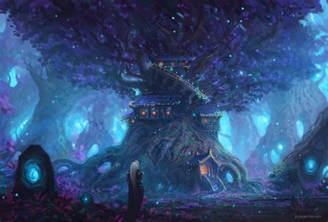 Epic Hd Wallpaper World Of Warcraft Battle For Azeroth Mystical Forest