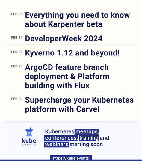 Kube Events On Linkedin 📅 Kubernetes Events Starting In The Next 24