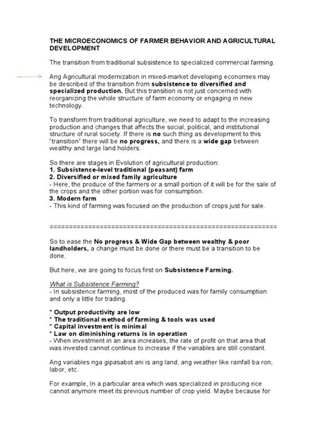 the microeconomics of farmer behavior and agricult pdf agriculture economies