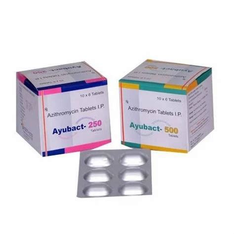 250mg Azithromycin Tablets Packaging Size 10x6 At ₹ 430 Box In Ambala