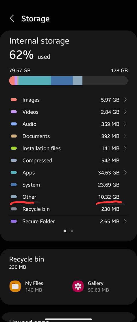 Does Anyone Know How To Delete Other Files R Oneui