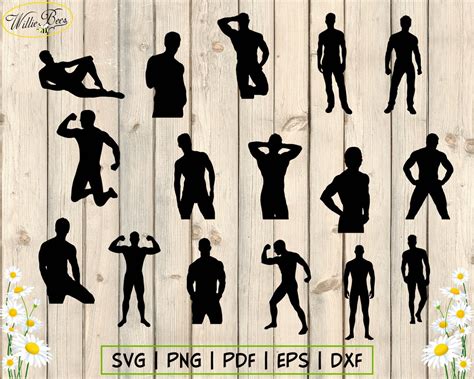 Sexy Men Svg Silhouette Clip Art Male Strippers Male Etsy Finland