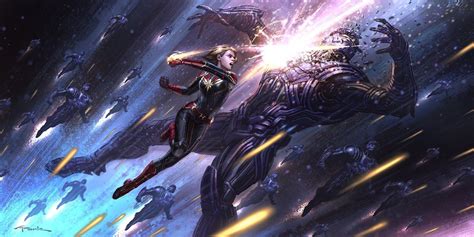 Captain Marvel Concept Art Marvel Concept Art Andy Pa