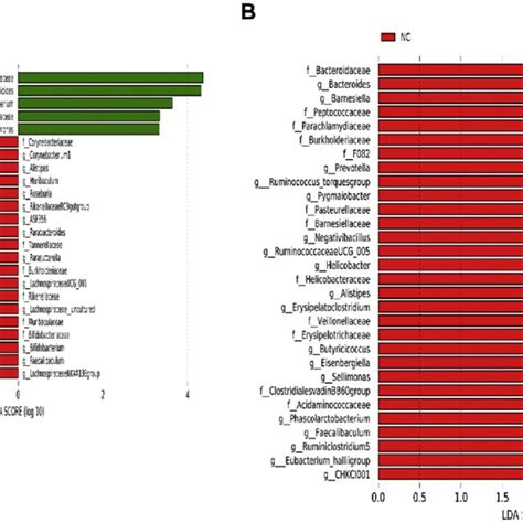 Taxonomic Biomarkers Highlighted By Linear Discriminant Analysis Effect